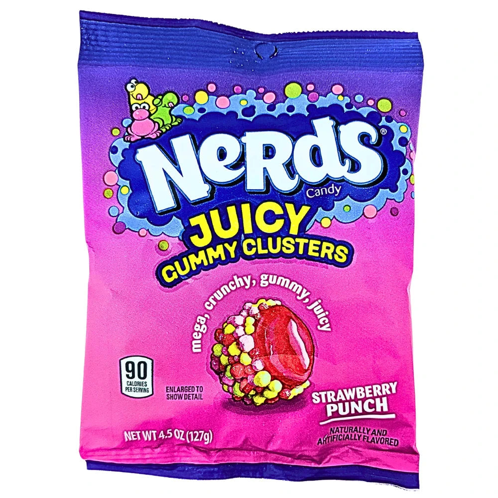 Nerds JUICY Gummy Clusters - Strawberry Punch – La boîte à snack